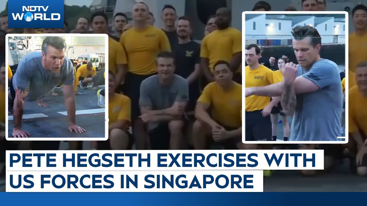 US Defence Secretary Pete Hegseth Exercises With US Forces In Singapore