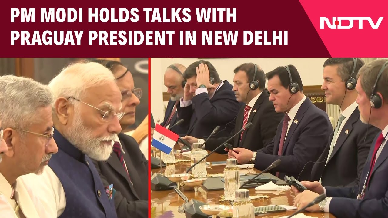 PM In Delegation Meet With Paraguay President: "Praguay India Stand ...