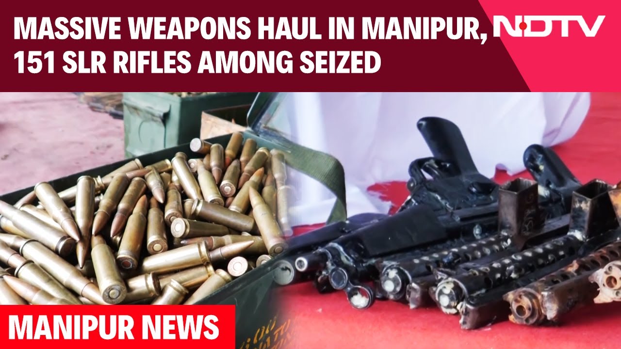 Massive Weapons Haul In Manipur: Forces Seize Rifles, Carbines, Explosives