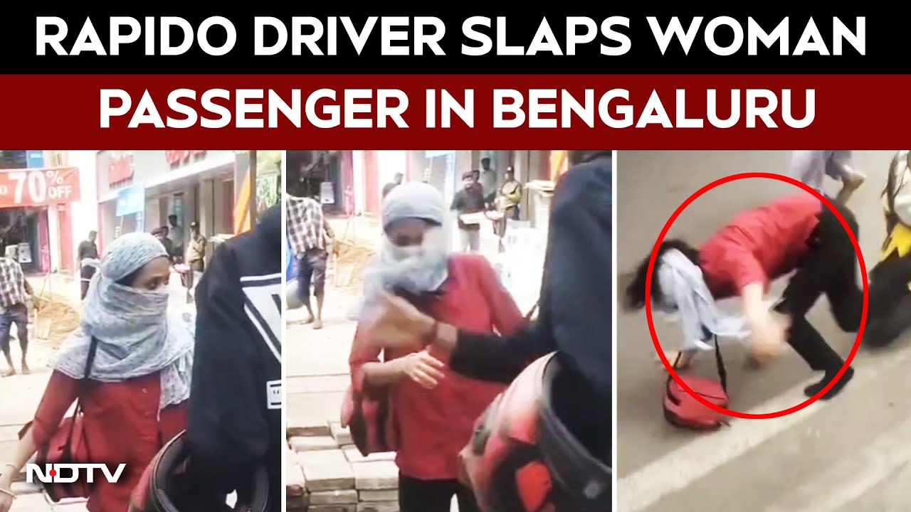 Rapido Driver Slaps Woman Passenger In Bengaluru, She Falls To Ground
