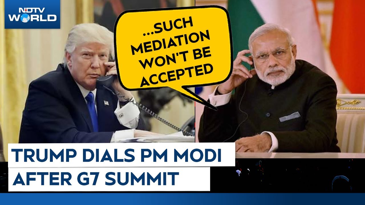 Trump Modi Call | PM Modi Rejects Trump's Mediation, Trump Modi Speaks ...
