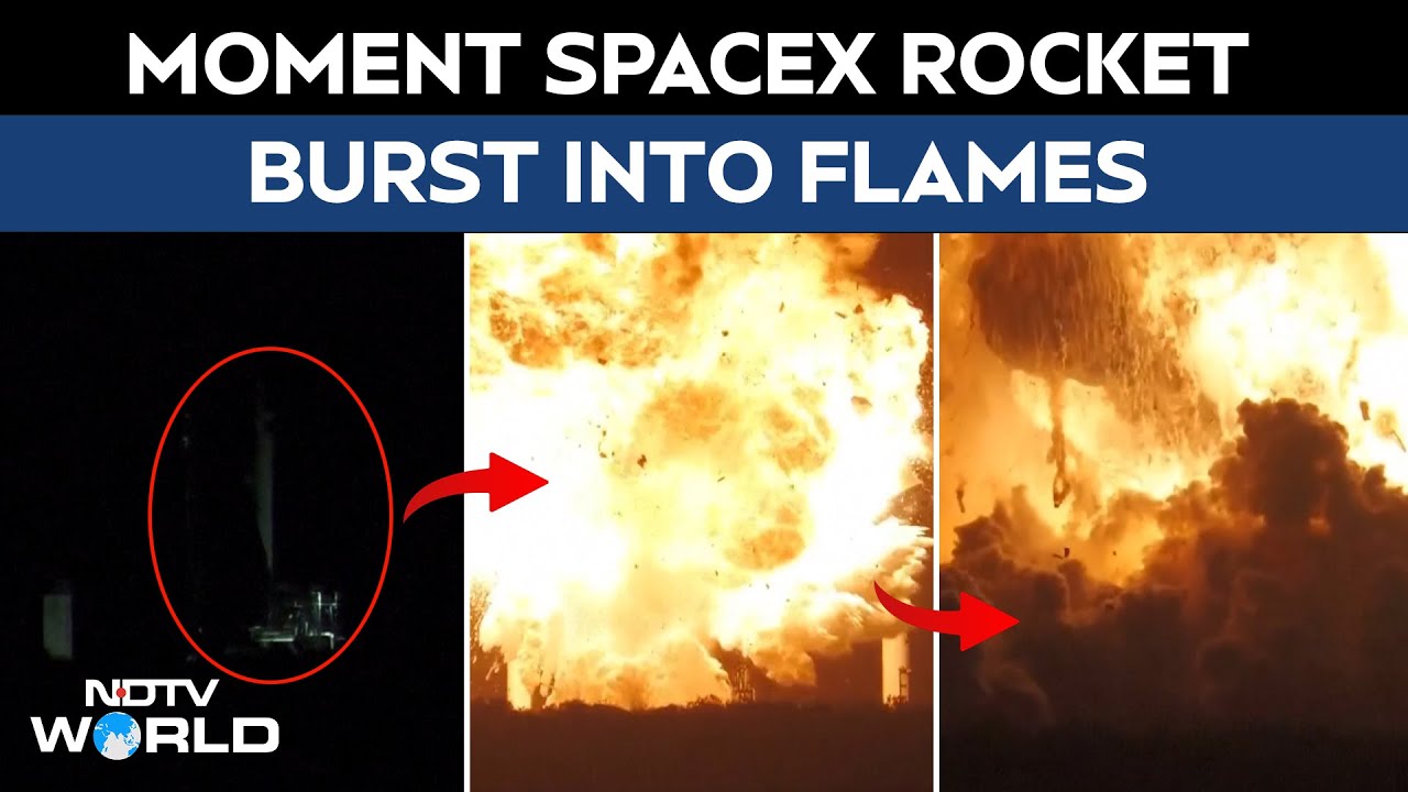 SpaceX Blast | On Camera: Moment SpaceX Rocket Exploded Into A Massive ...