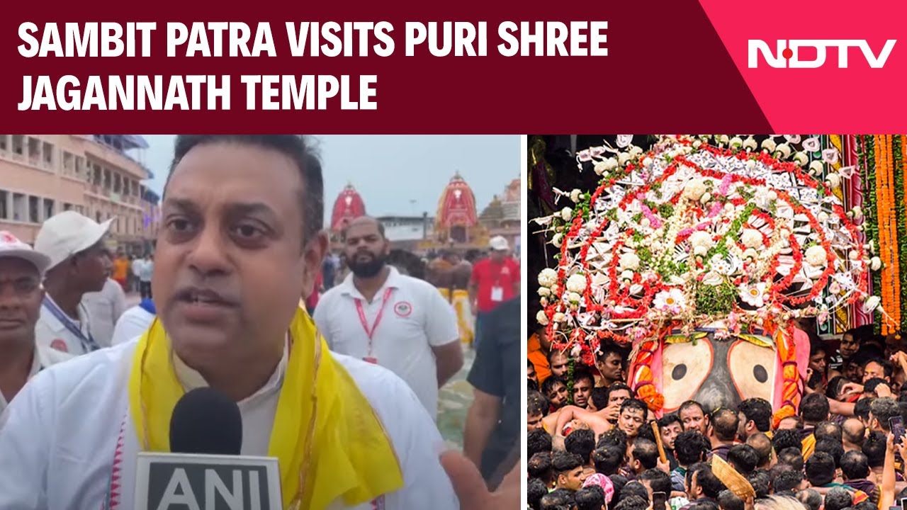 Sambit Patra Visits Jagannath Temple For Rath Yatra 2025 Celebrations