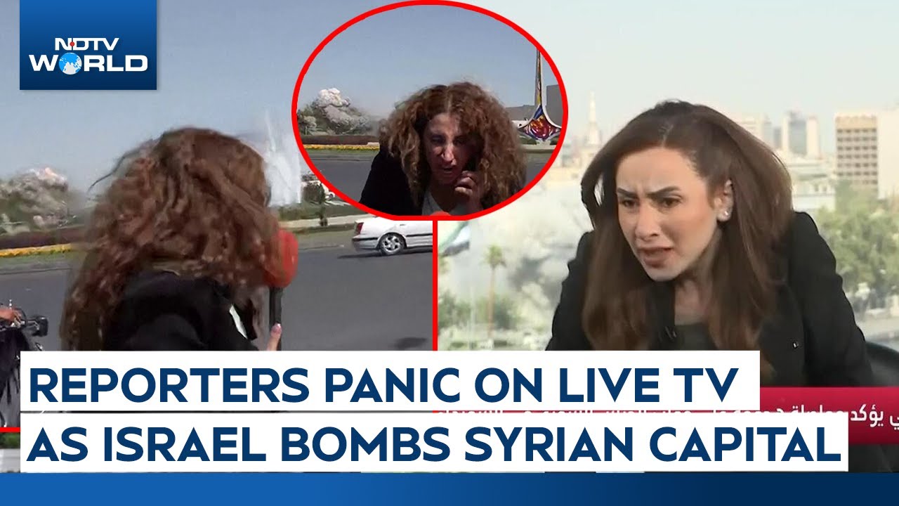 Israel Damascus | TV Anchor & Reporters Run For Life As IDF Hit Syria's ...