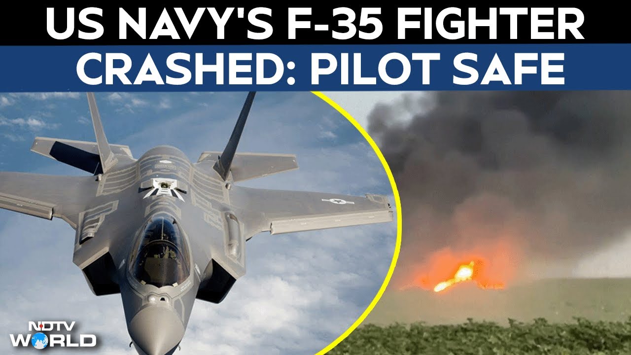 F35 Crash | F-35C Crashes Near A Central California Naval Station, Pilot Ejects