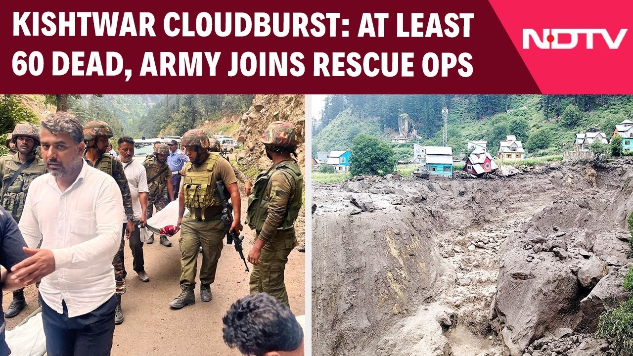 Jammu And Kashmir Cloudburst: At Least 60 Dead, Many Missing, Army ...