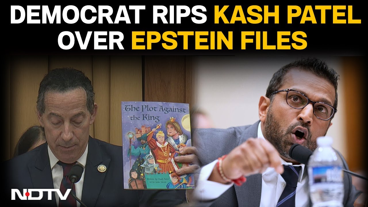 Kash Patel Hearing | Democrat Jamie Raskin Lambasts FBI Chief Kash ...