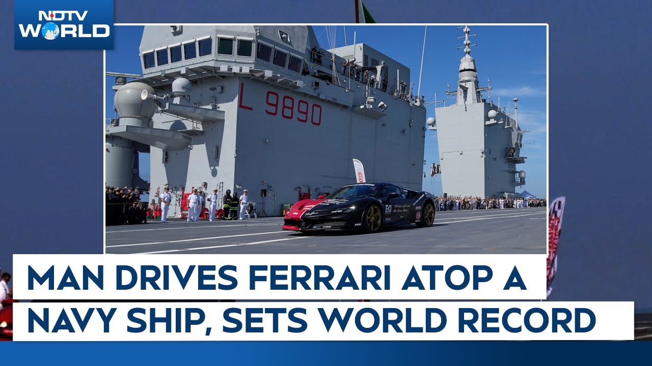 Ferrari World Record | Italian Racer Drives Ferrari, Sets World Record ...