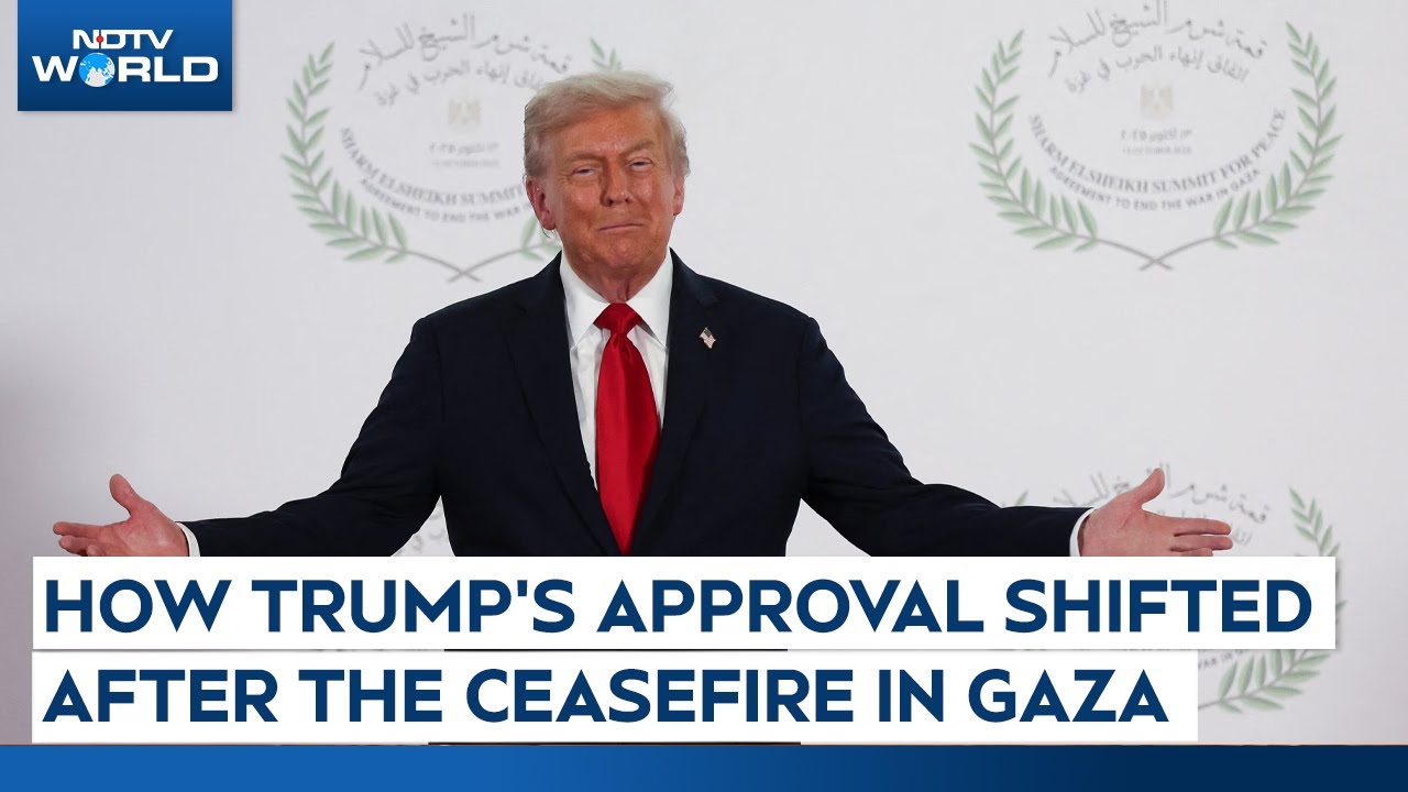 Trump Latest News | How Trump's Approval Shifted After Gaza Ceasefire ...