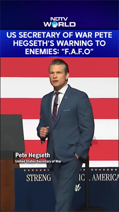 US Secretary Of War Pete Hegsethâ s Stern Warning To Enemies At Virgina Address
