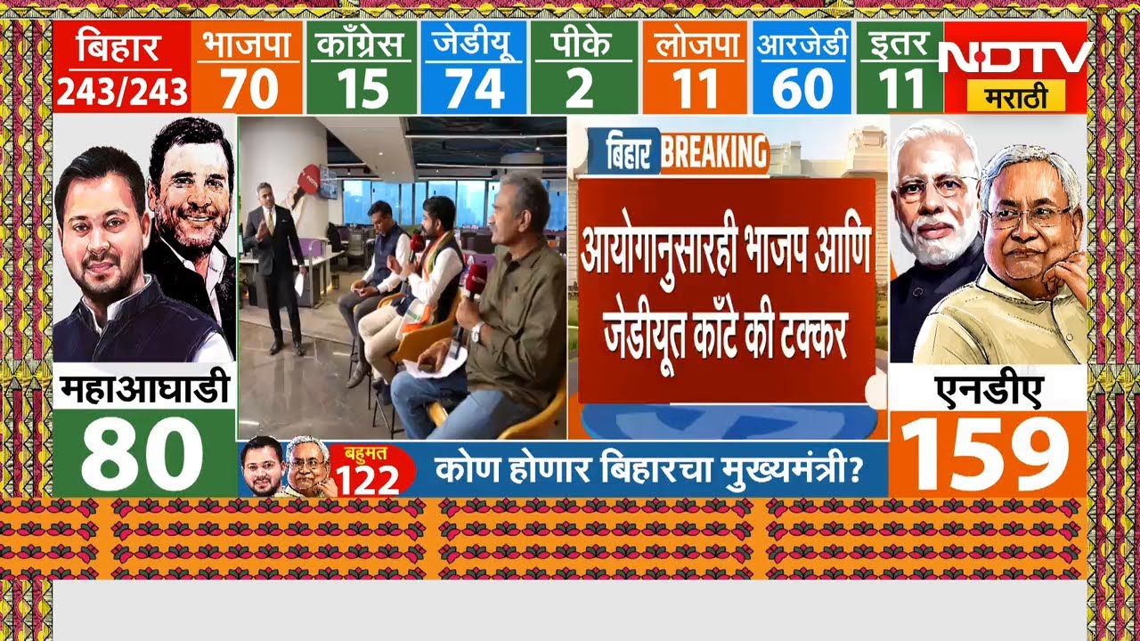 Bihar Election Results | बिहारचा 'बाहुबली' कोण? भाजप की JDU ? NDTV मराठी