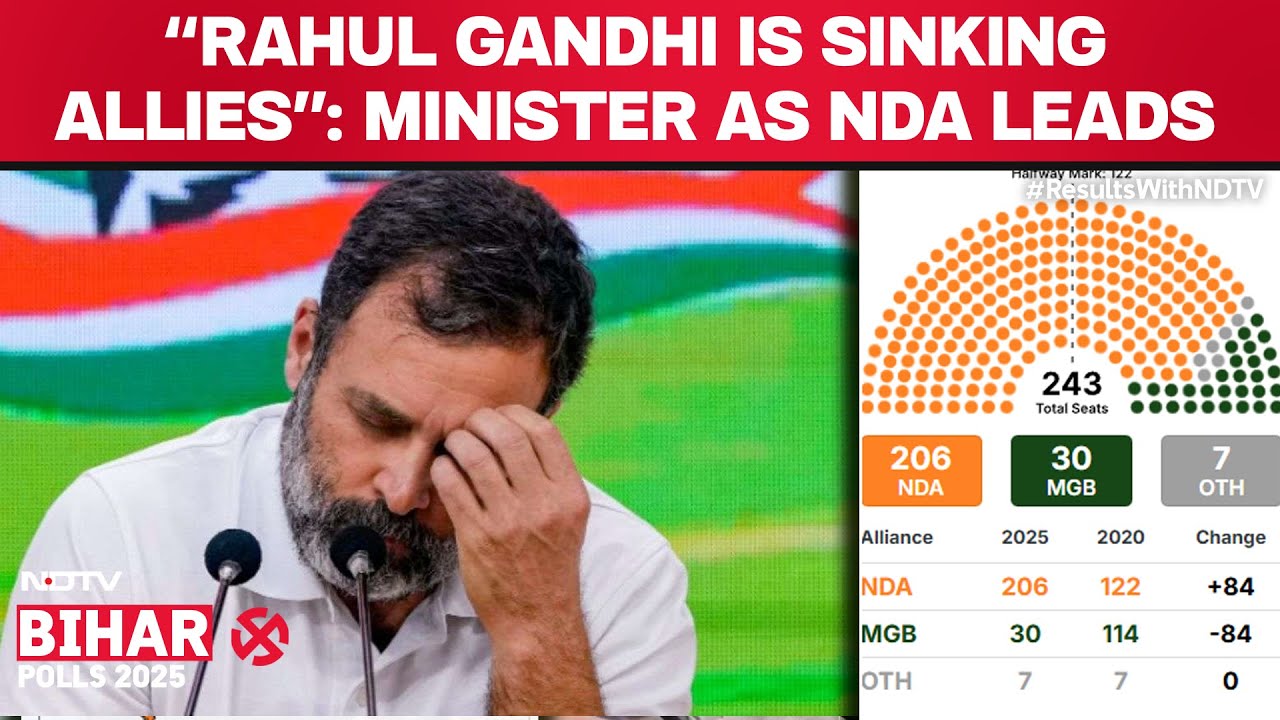 Rahul Gandhi Is Sinking Allies Union Minister As Nda Leads