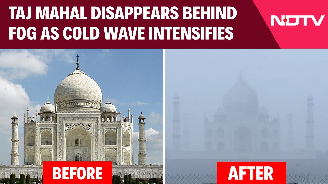Taj Mahal News | Taj Mahal Is Shrouded In Fog As The Cold Wave ...