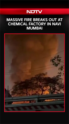 Massive Fire Breaks Out At Chemical Factory In Navi Mumbaiâ s Taloja MIDC