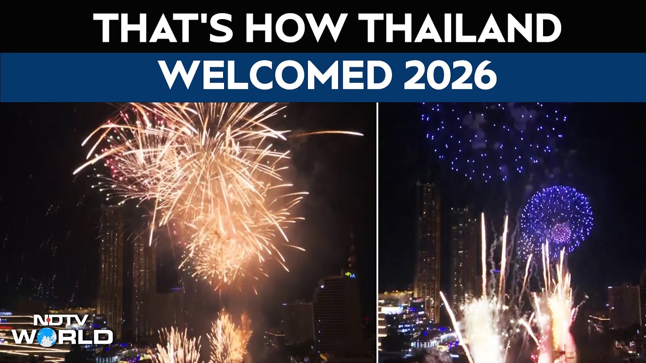 New Year 2026: Thailand Welcomes 2026 With A Spectacular Fireworks Display