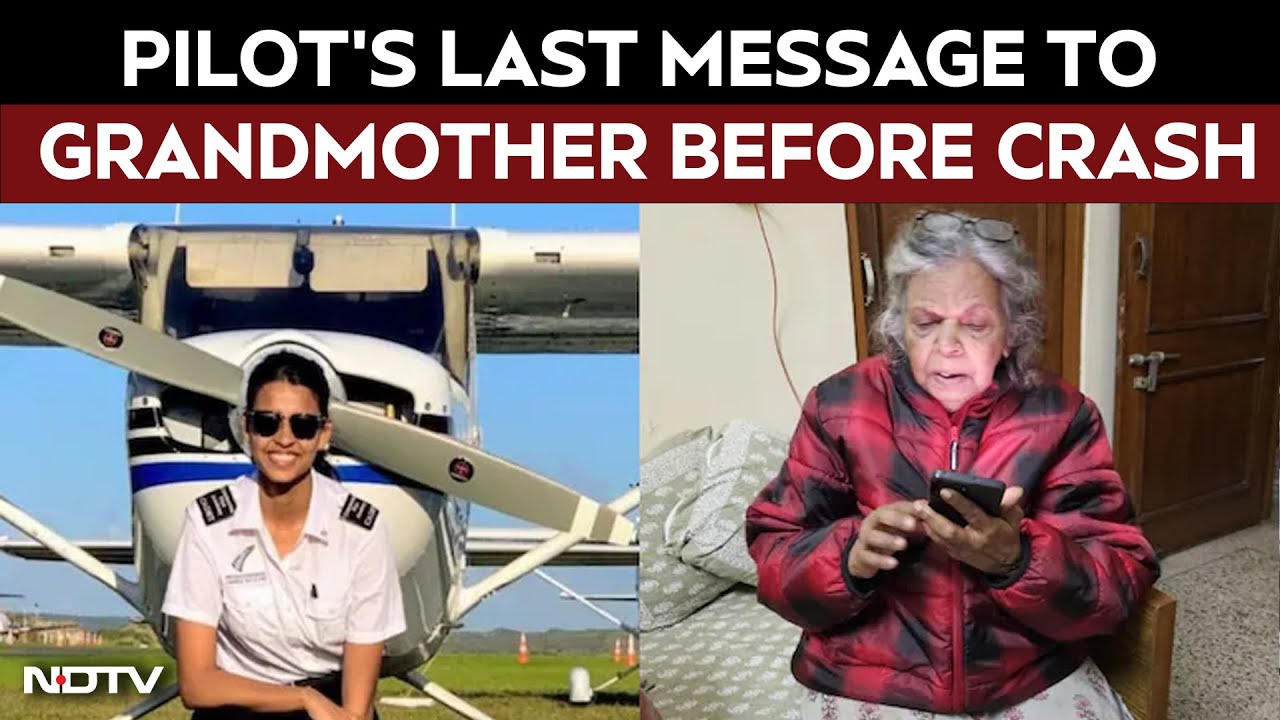 Pilot Shambhavi Pathak's Last Message To Grandmother Before Fatal ...