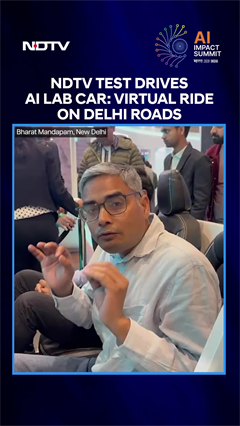 NDTV Test Drives AI Lab Car: Virtual Ride Across Delhi Roads
