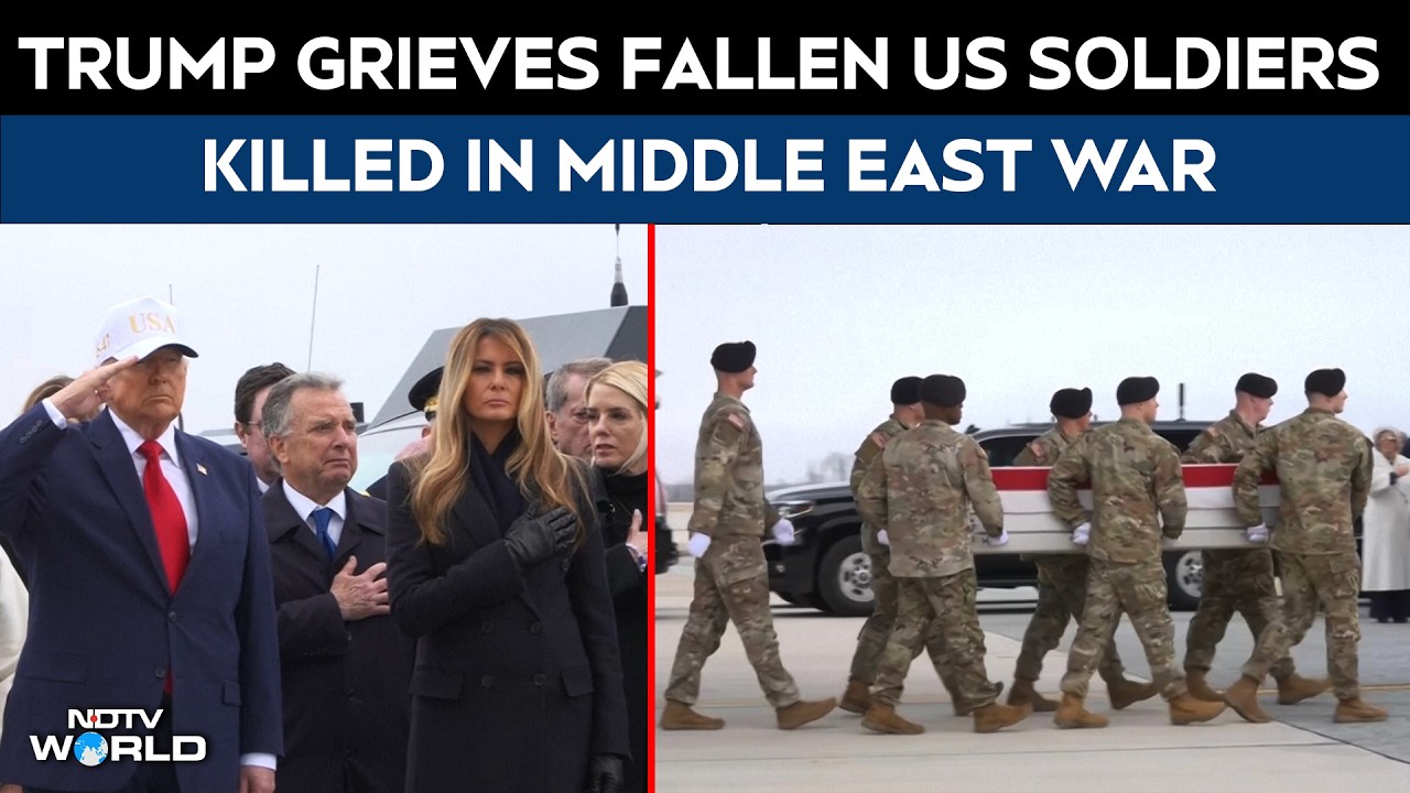 US Attacks Iran | Trump Joins Grieving Families Of Soldiers Killed In ...