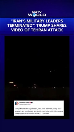 Trump New Tweet | "Iran's Military Leaders Terminated": Trump Shares ...