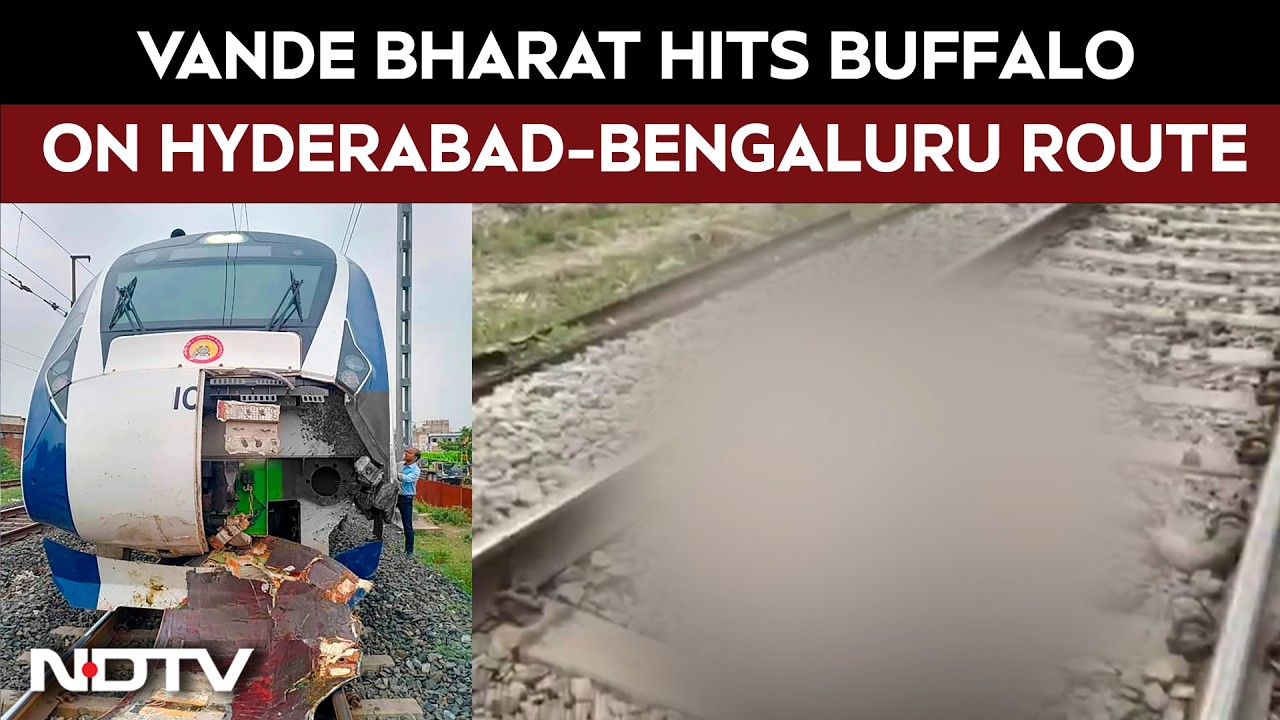 Vande Bharat Express Strikes Buffalo on Hyderabad–Bengaluru Route