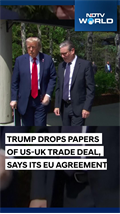 Trump Dropped The Papers Of US-UK Trade Deal, He Later Called It EU ...