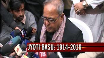 Pranab: Basu was the architect of 1st UPA govt