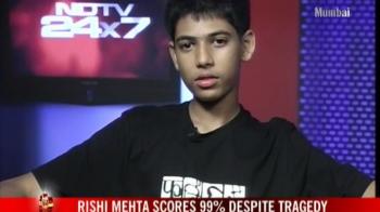 Rishi Mehta scores 99% despite tragedy