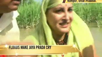Floods make Jaya Prada cry